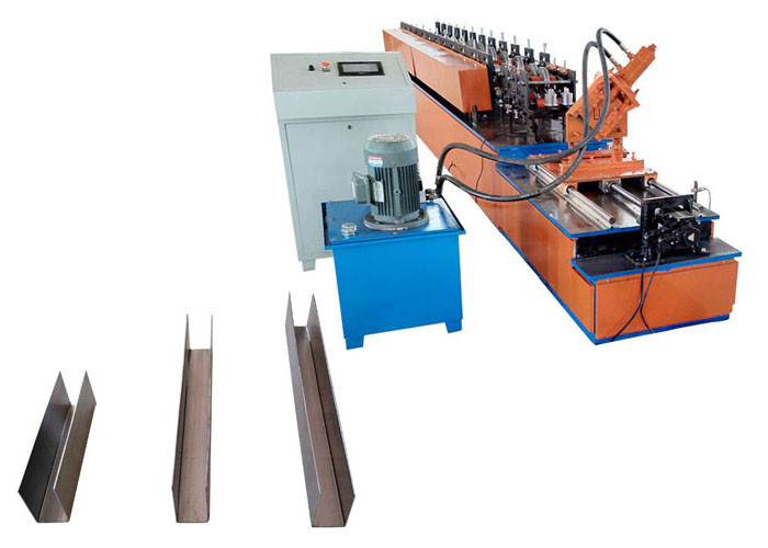Baffle Ceiling Channel Roll Forming Machine Servo With Servo Tracking ...